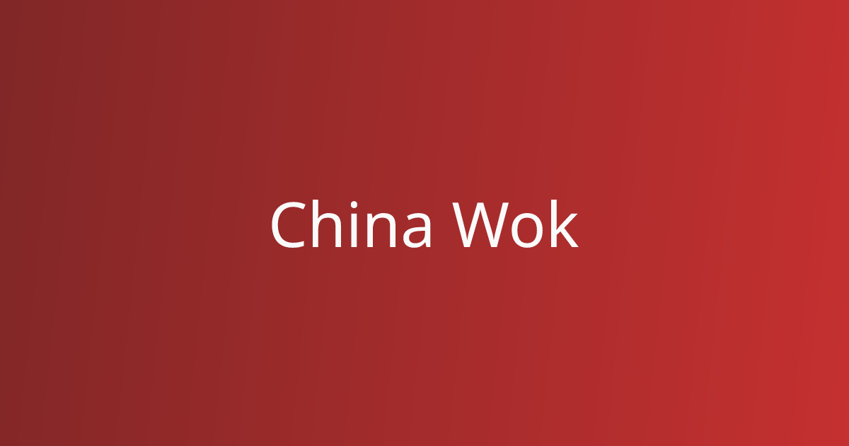 Best Chinese in Mount Dora, FL | China Wok | Menu